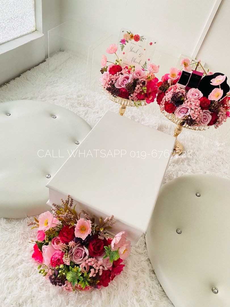 Bantal Nikah & Meja Nikah, Furniture & Home Living, Home Decor ...