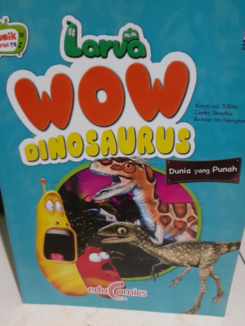 Buku Larva WOW Dinosaurus, Buku & Alat Tulis, Buku Anak-Anak di Carousell