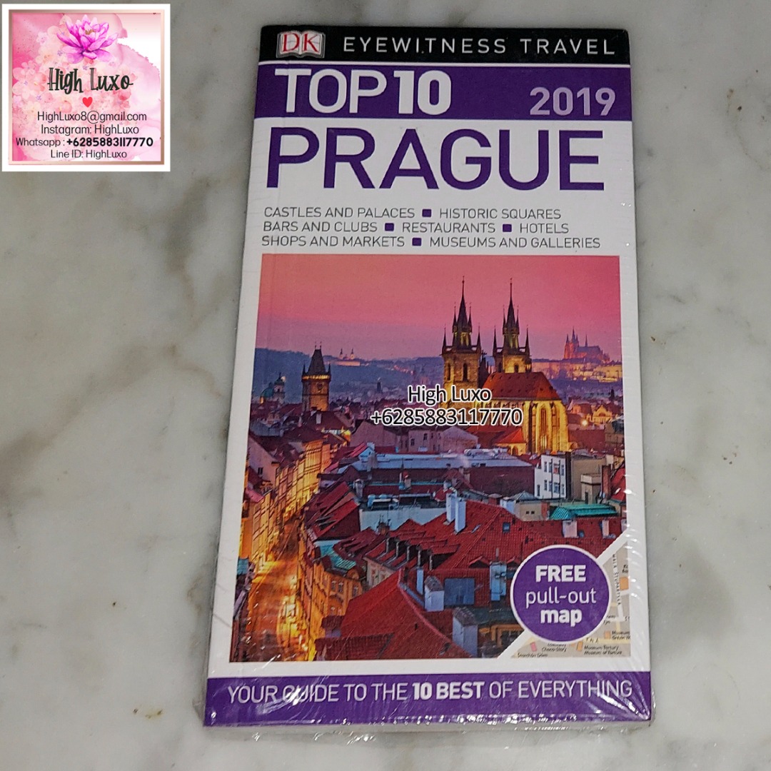 Buku Travel DK Top 10 PRAGUE Map PETA Czech CEKO REPUBLIC REPUBLIK ...