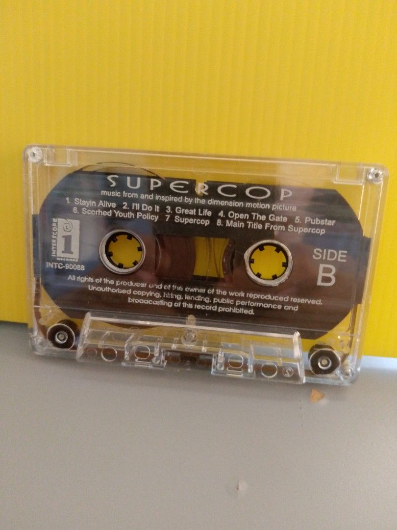 Cassette Supercop Jackie Chan - Kaset, Hobbies & Toys, Music & Media ...