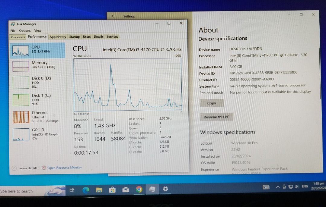 CPU 4th gen/system unit only, Computers & Tech, Desktops on Carousell