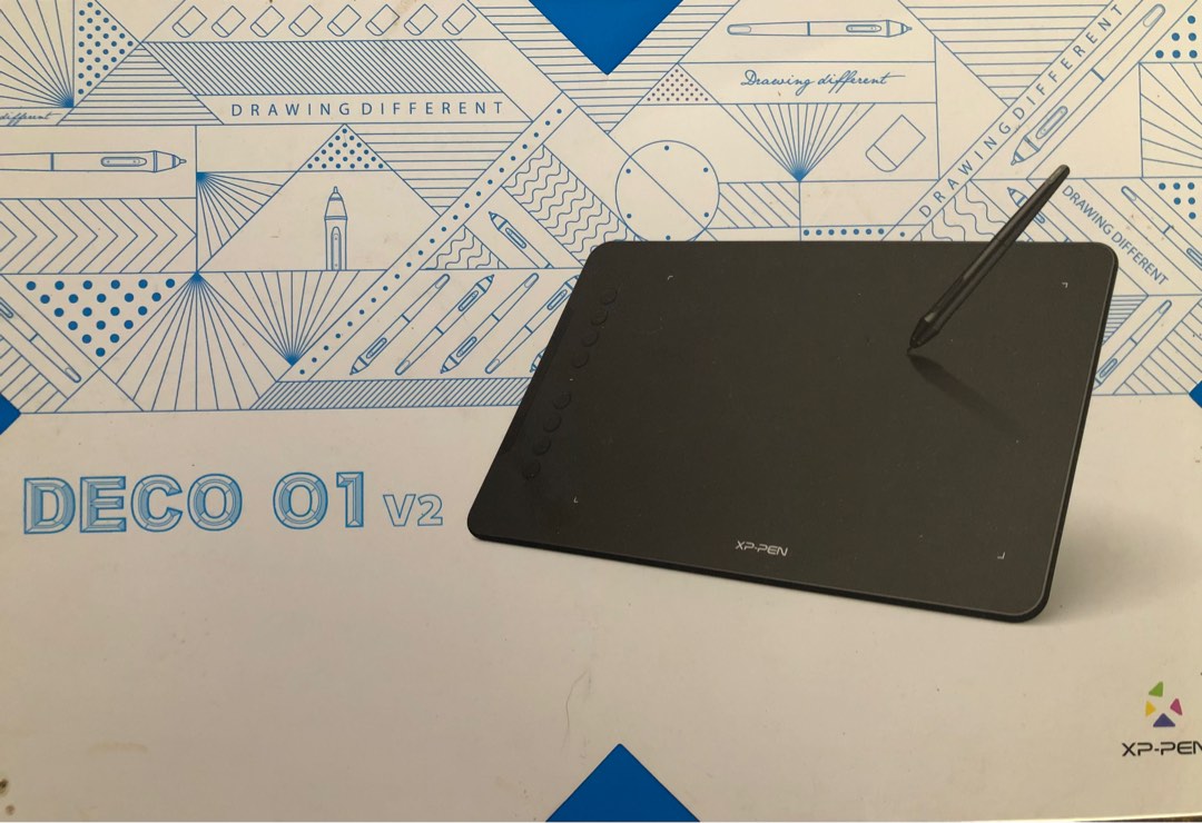 Deco 01 V2 XP Pen drawing tablet (Preowned) Free shipping, Computers & Tech, Office & Business ...