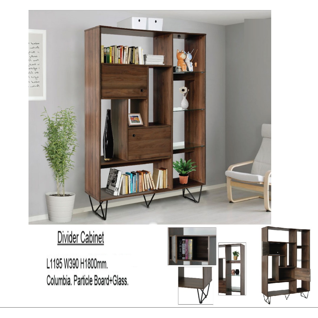 Display Cabinet/Living/ Dining Area Divider, Furniture & Home Living ...