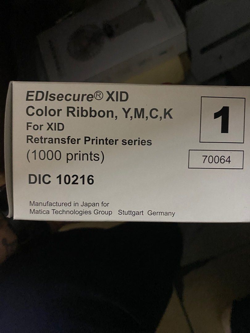 EDISecure Color Ribbon, Computers & Tech, Printers, Scanners & Copiers ...