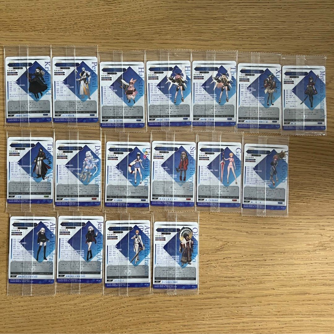 Fate Grand Order Wafer cards fate wafer cards, Hobbies & Toys, Toys ...
