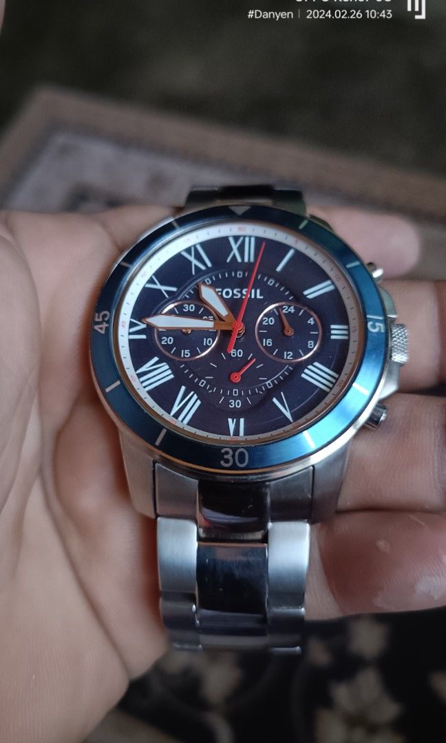 Fossil FS5238 Chronograph Watch, Men's Fashion, Watches & Accessories ...
