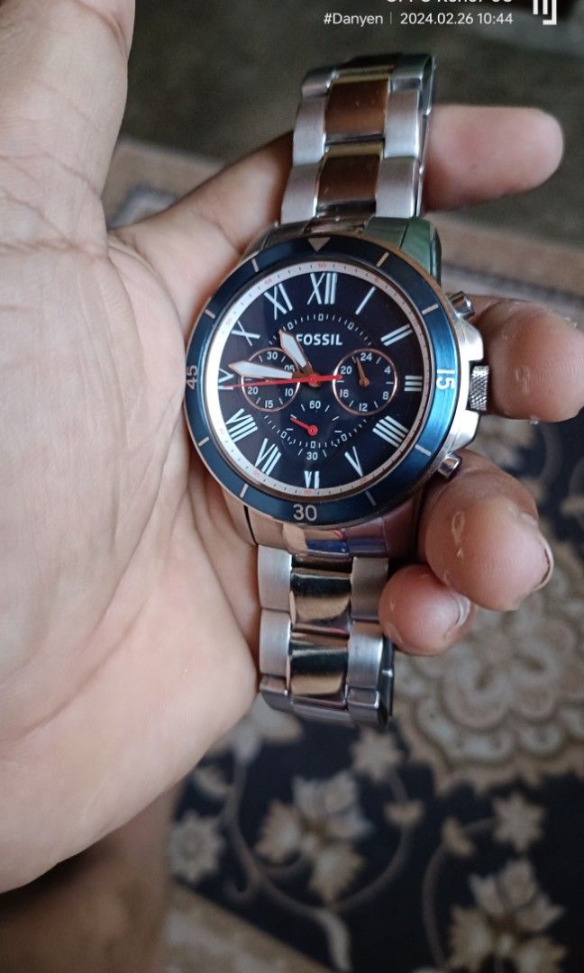 Fossil FS5238 Chronograph Watch, Men's Fashion, Watches & Accessories ...