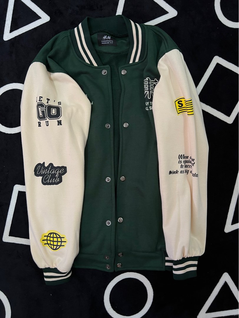 H&M Varsity Jacket, Men's Fashion, Coats, Jackets and Outerwear on ...