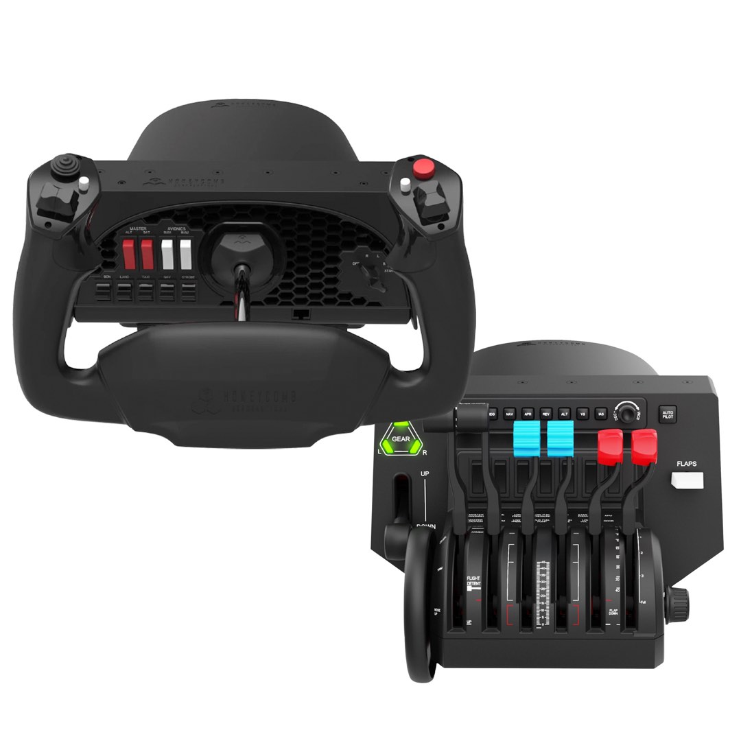 Honeycomb Alpha and Bravo Set | Flight Simulator Yoke and Throttle ...