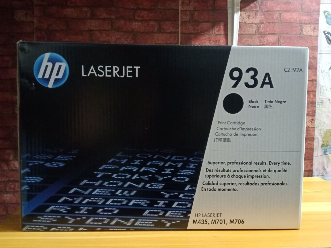 HP 93A Black Original LaserJet Toner Cartridge, Computers & Tech ...