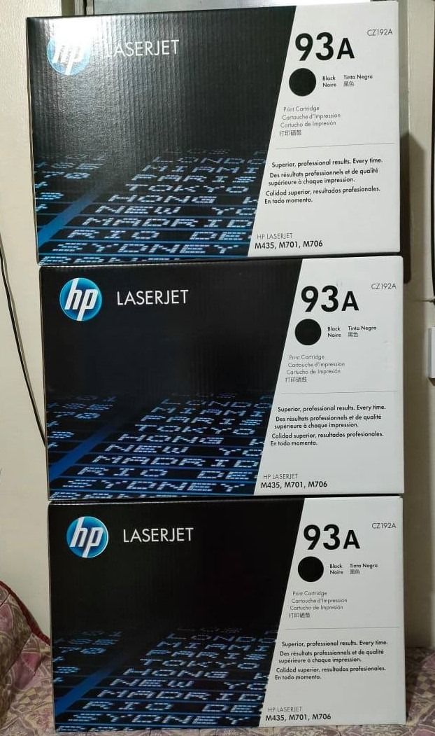 HP 93A Black Original LaserJet Toner Cartridge, Computers & Tech ...