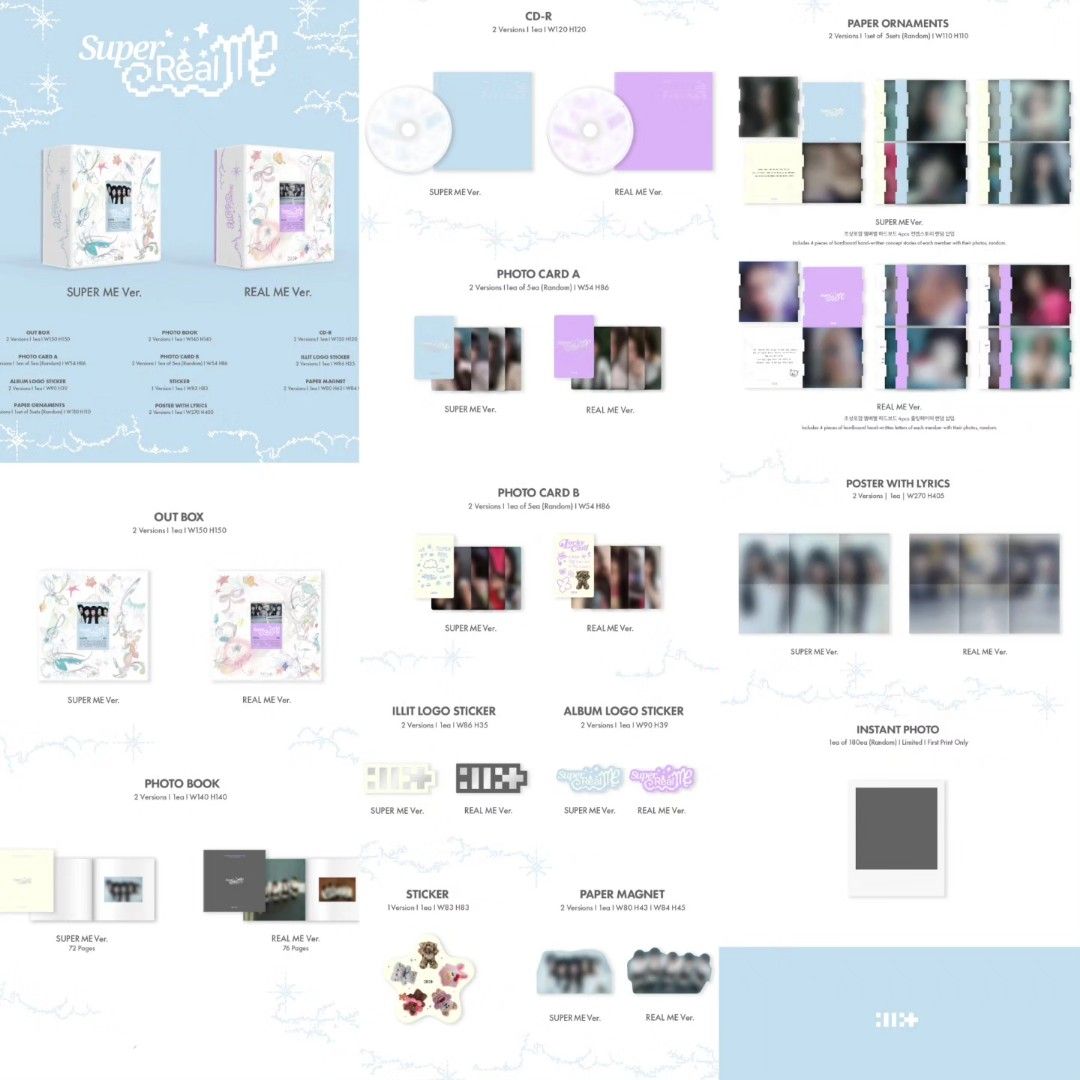 ILLIT - 1st Mini Album [SUPER REAL ME], Hobbies & Toys, Collectibles ...