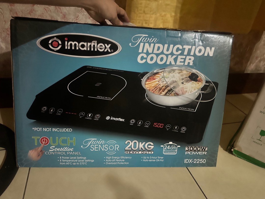 IMARFLEX TWIN INDUCTION COOKER, TV & Home Appliances, Kitchen ...