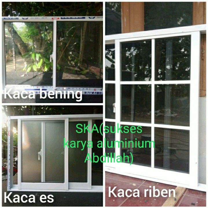 JENDELA ALUMINIUM KACA model JUNGKIT/SWING motif (ORNAMEN) UK T140xL50 ...