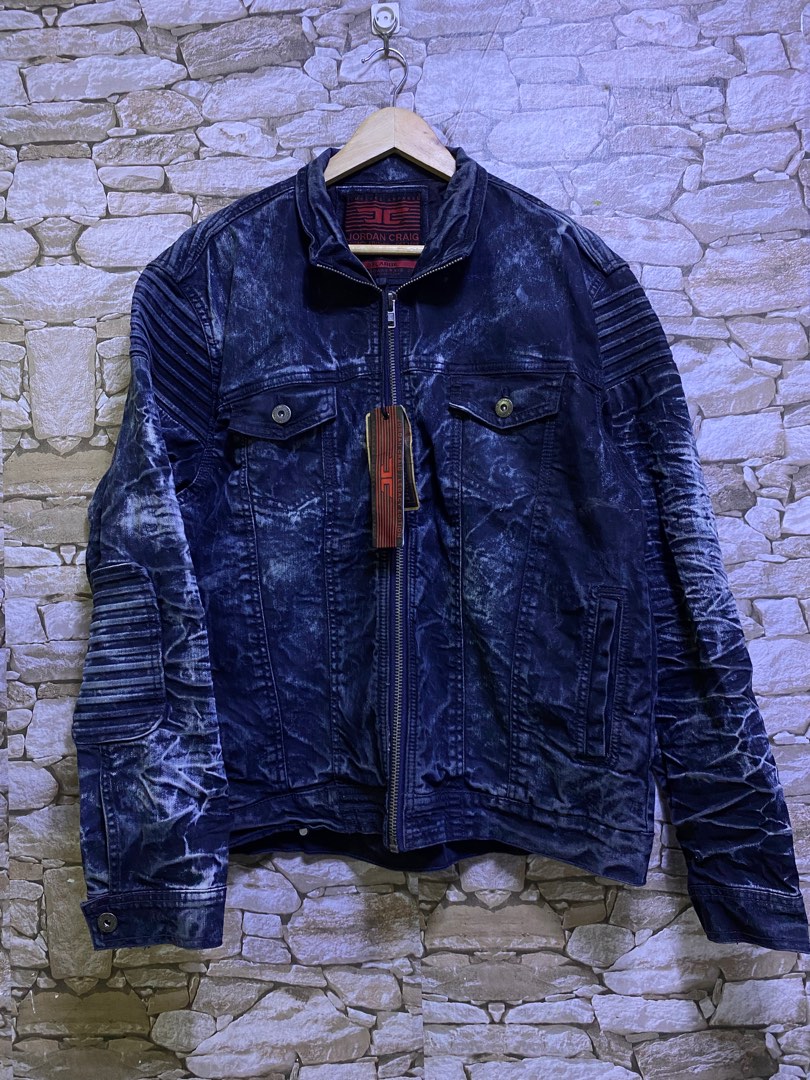 jordan craig biker denim jacket legacy edition, Men's Fashion, Coats ...