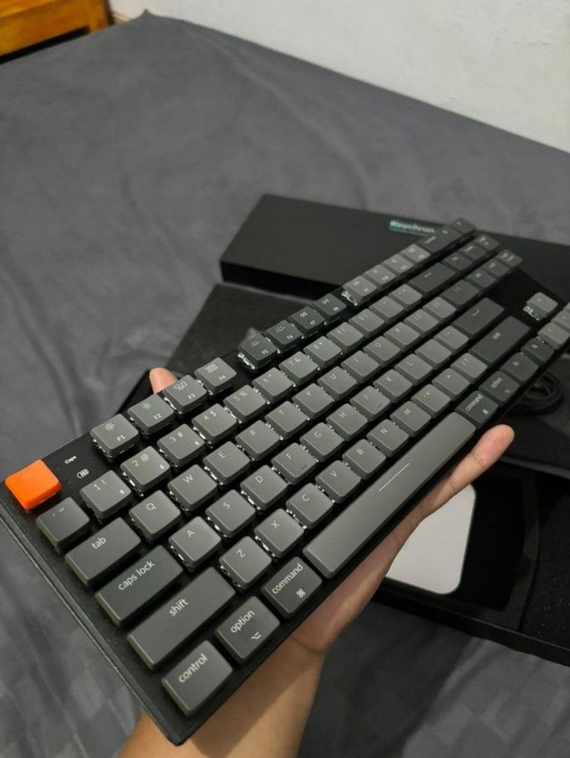 Keychron K1 TKL Mechanical Keyboard Low Profile, Elektronik, Bagian ...