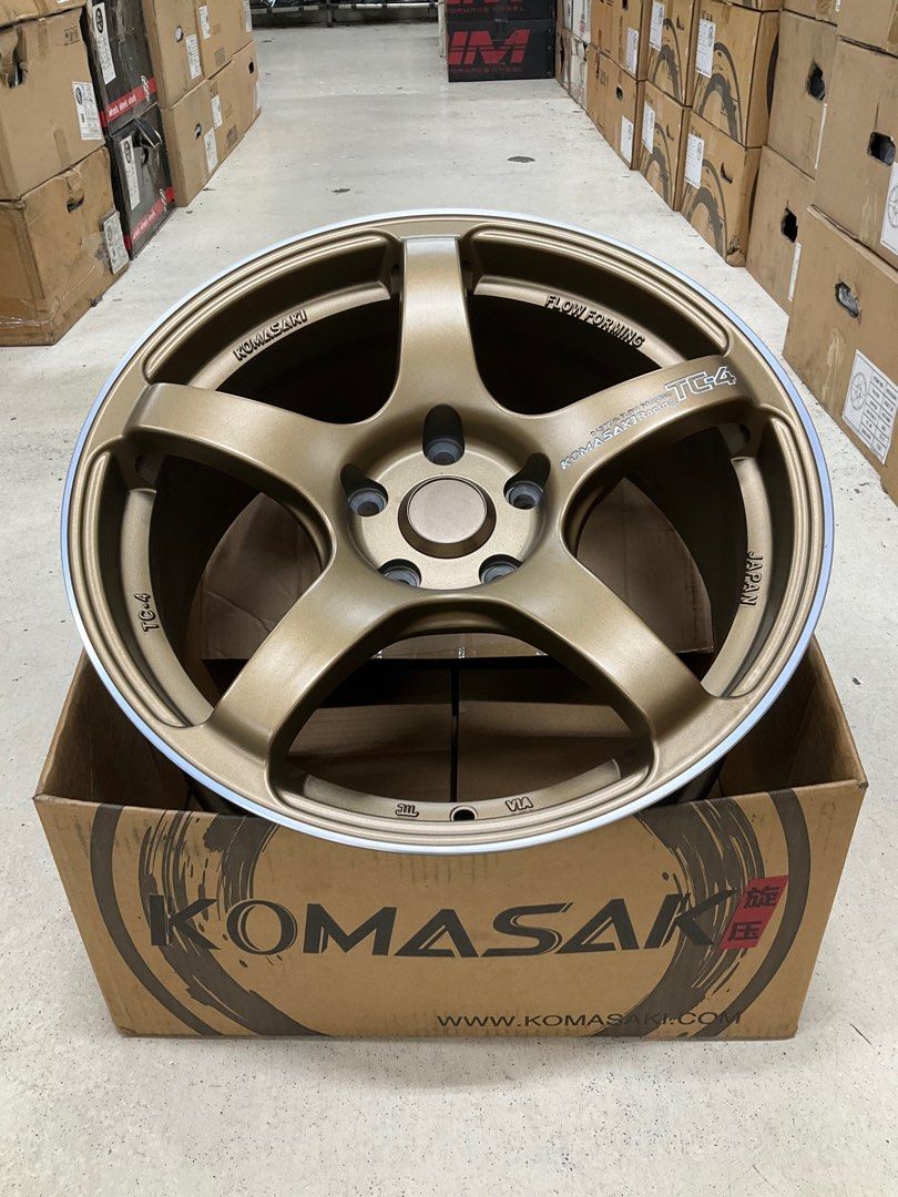 KOMASAKI FLOW FORMING RIM (TC-4) 15,16,17,18INCH , Car Accessories, Tyres & Rims on Carousell