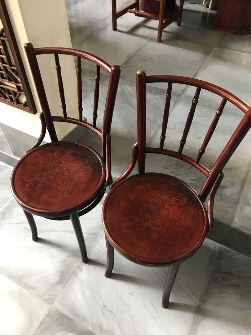 Kopitiam chairs (1pair), Furniture & Home Living, Furniture, Chairs on ...
