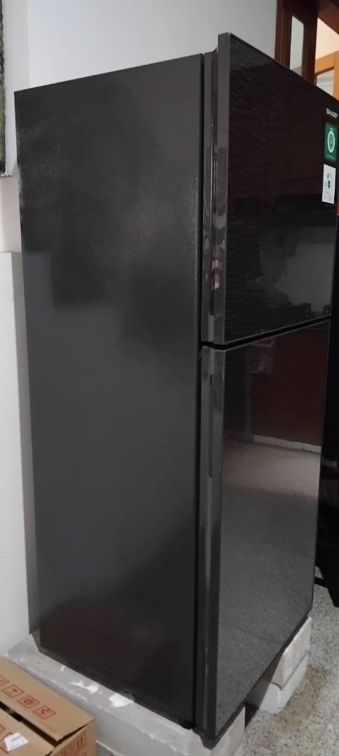 Kulkas Sharp SJ 246 XG GLASS Lemari Es 2 Pintu, Kitchen & Appliances di Carousell
