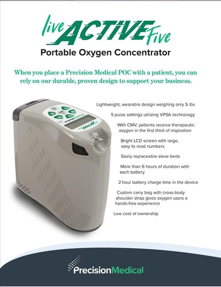 Liveactive Portable Oxygen concentrator, Health & Nutrition, Assistive ...