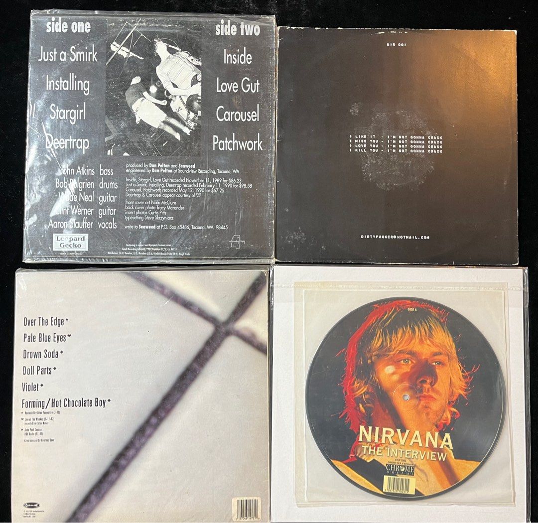 LP Vinyl Record Grunge Nirvana Kurt Cobain/Hole Courtney /Seaweed/ Various Prices, Hobbies ...