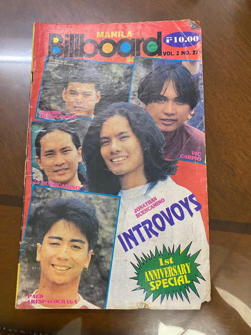 MANILA BILLBOARD Songhits Music Magazine - OPM Introvoys , Rivermaya ...