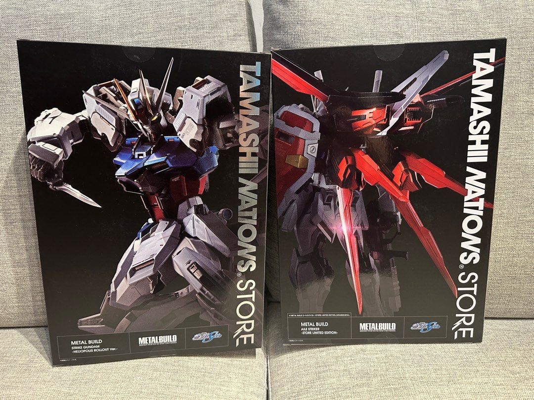 Metal Build Gundam Seed - Strike Heliopolis Ver. and Aile Striker pack ...