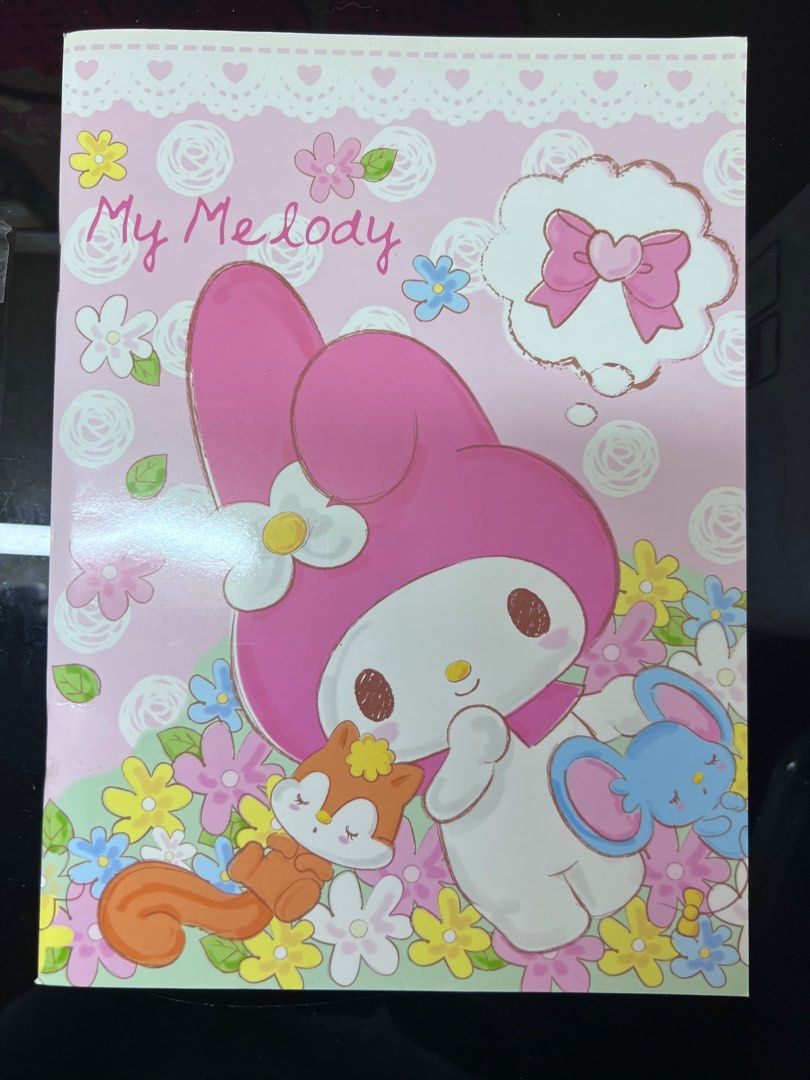 My Melody notebook 筆記簿, 兒童＆孕婦用品, 外出用品, 其他外出用品 - Carousell