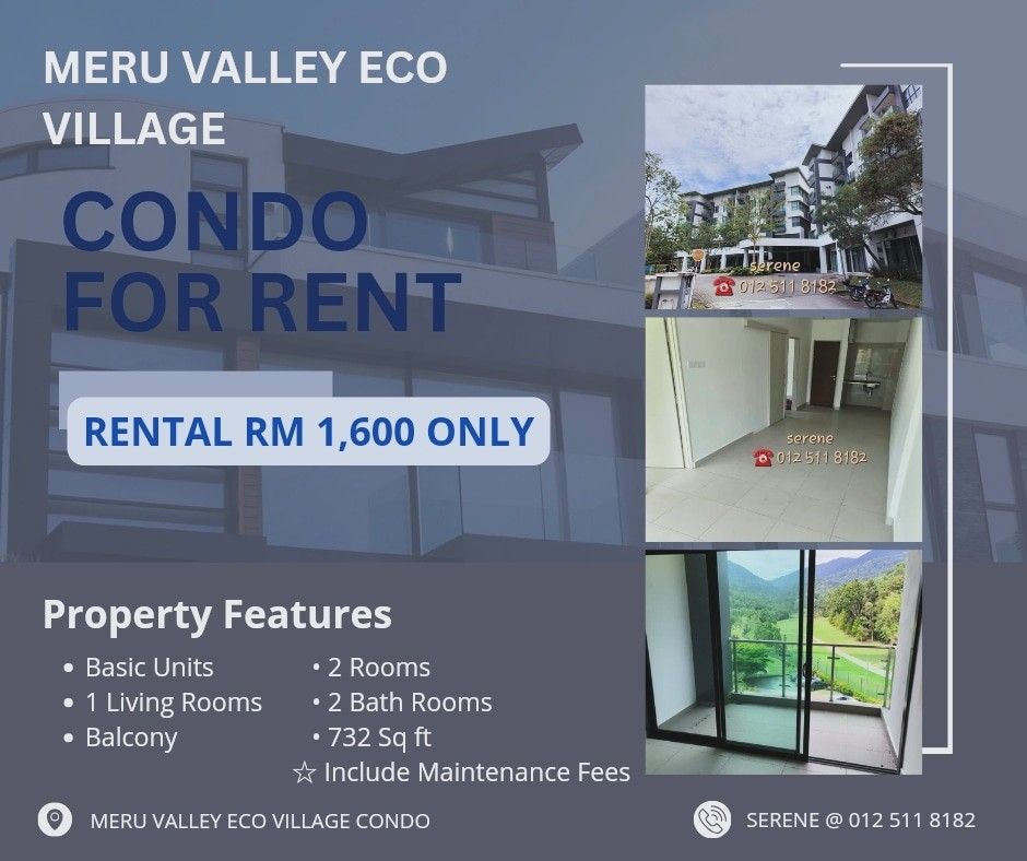 New Condo FOR Rent 《 Meru Valley Eco Village》, Property, Rentals on ...