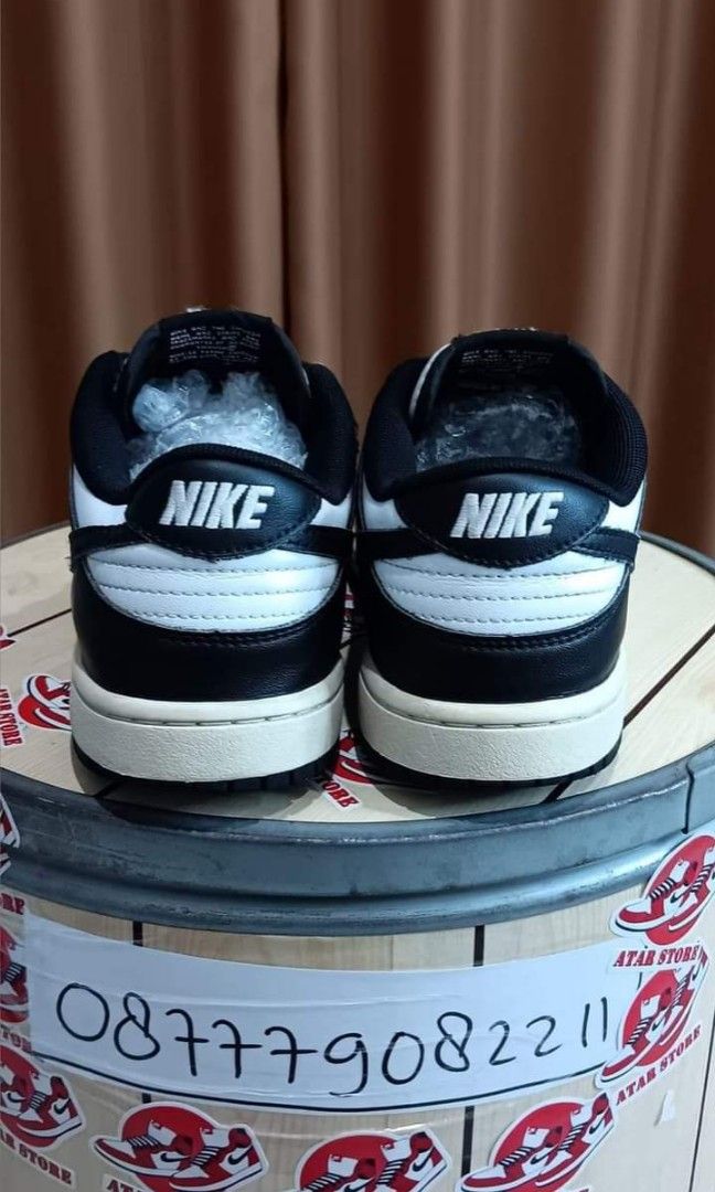 Nike Dunk Low Panda White Black Fesyen Pria Sepatu Sneakers Di
