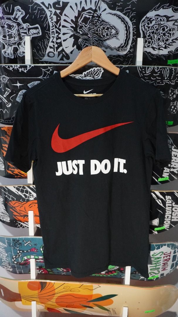 NIKE JUST DO IT RED SWOOSH, Men's Fashion, Tops & Sets, Tshirts & Polo ...