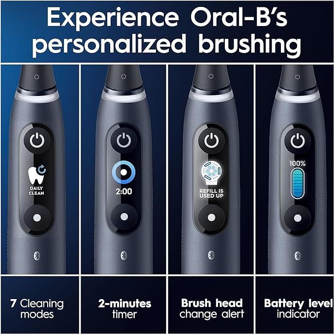 Oral-B - Braun 百靈 Oral B iO9 IO 9 Series 9 充電式 電動牙刷 黑色 磁動微震科技 專業7大潔齒模式 二年原廠保用, 美容＆個人護理, 健康及美容 ...