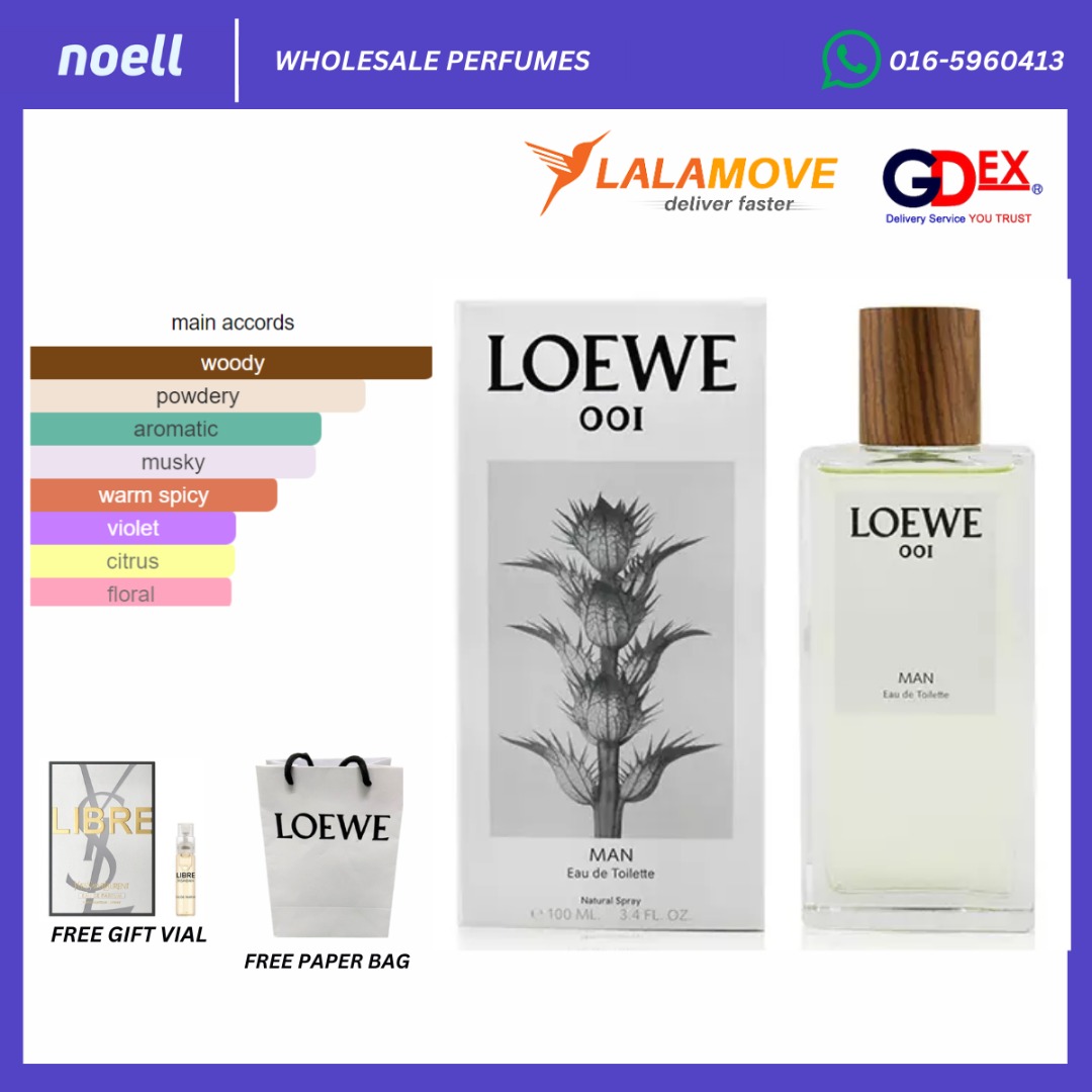 [ORIGINAL] AUTHENTIC READY STOCK LOEWE 001 MAN EDT 100ML PERFUME FOR ...