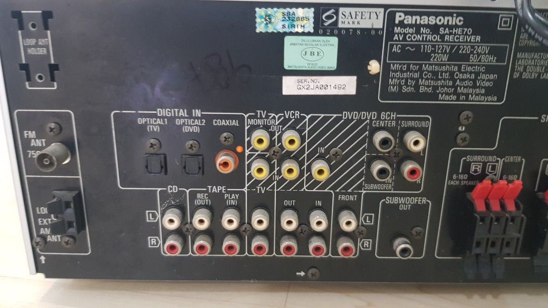 Panasonic AV AMP, Audio, Soundbars, Speakers & Amplifiers on Carousell