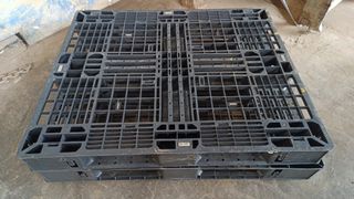 Plastic pallet 110 x 110cm, Furniture & Home Living, Outdoor Furniture ...