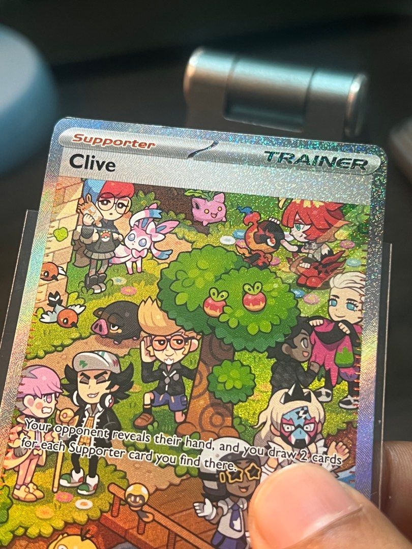 Pokemon TCG Paldean Fates Clive SIR, Hobbies & Toys, Toys & Games on ...