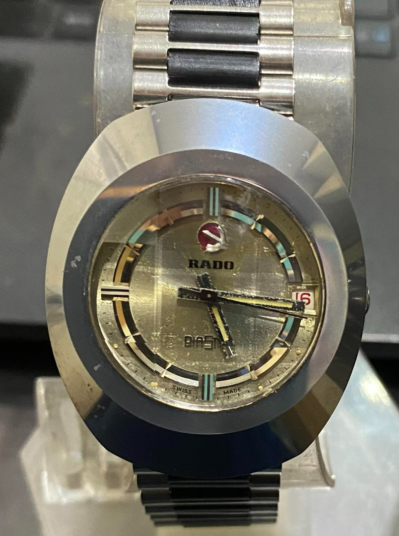 RADO DIASTAR AUTOMATIC Date Silver Dial Men's Swiss Watch, Luxury ...