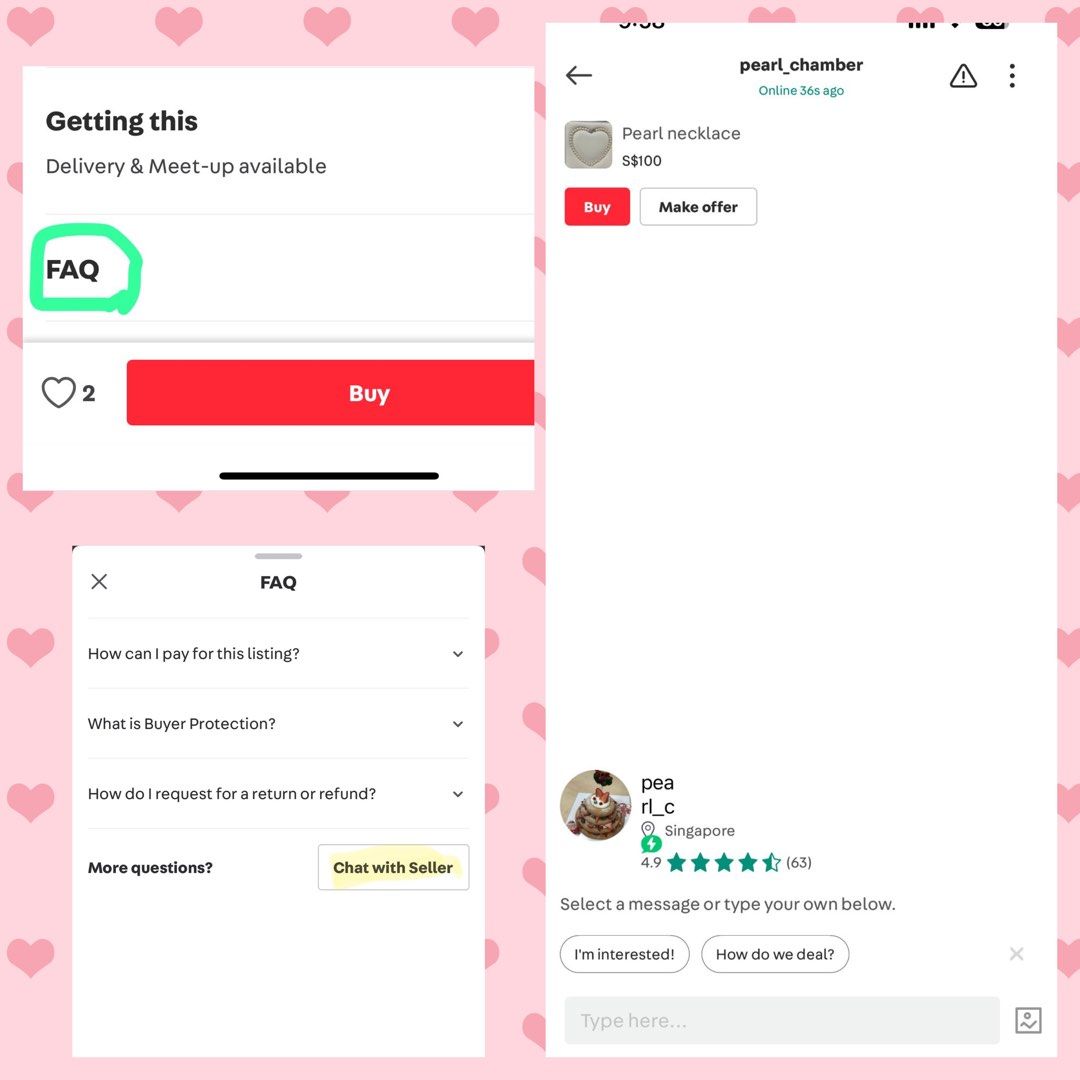 Rose gold colour earring with pearl 7.5mm, Women's Fashion, Jewelry ...