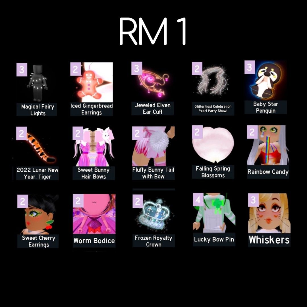 ROYALE HIGH ITEMS, Video Gaming, Video Games, Others on Carousell