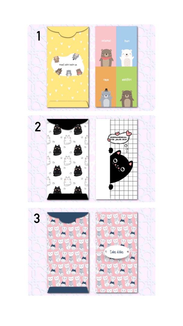 [Pre-Order] Sampul Raya cute, Hobbies & Toys, Stationery & Craft ...