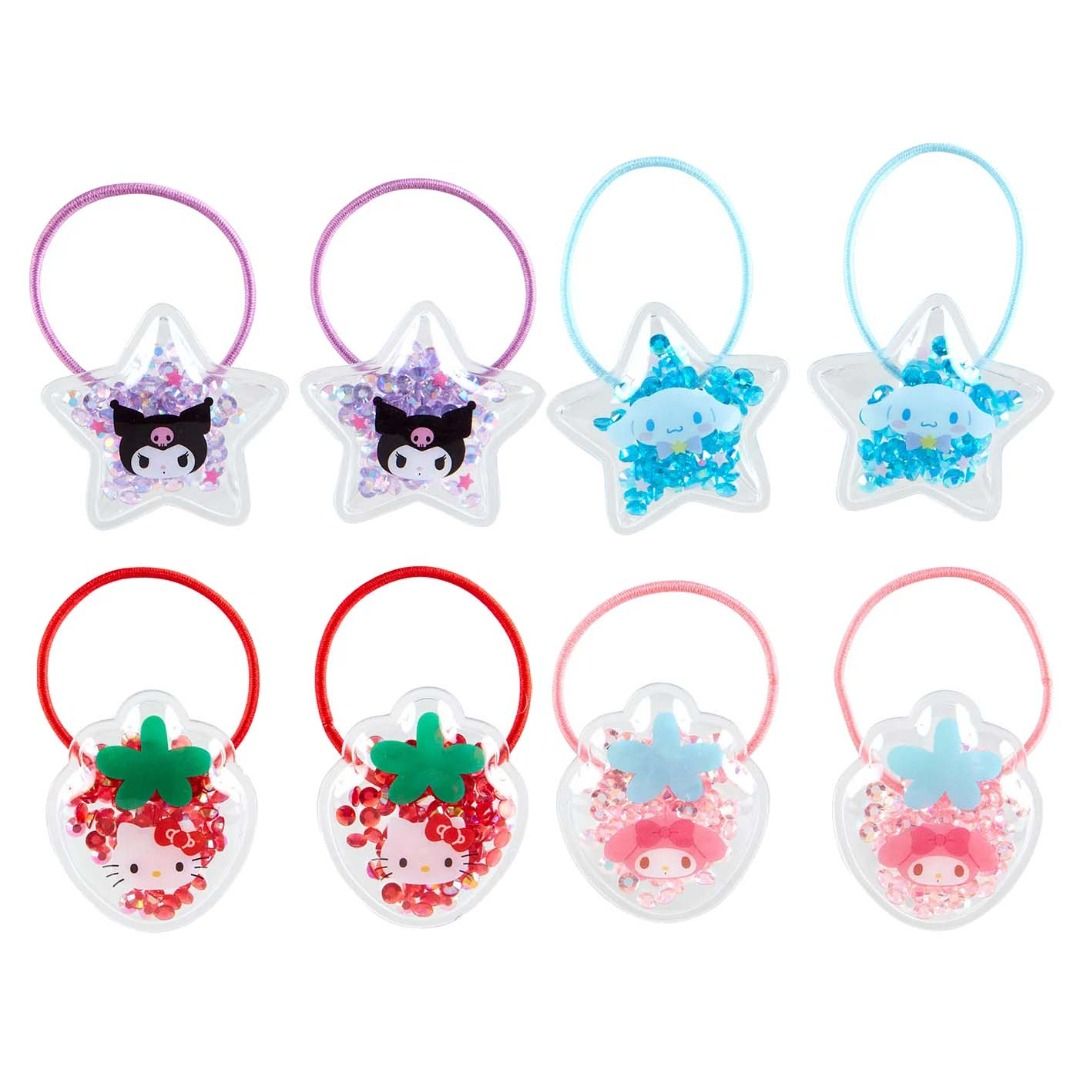 Sanrio 日本正版 兒童 髮繩 頭飾 (Shaka Shaka) Kuromi Hello Kitty Cinnamoroll 玉桂狗 ...