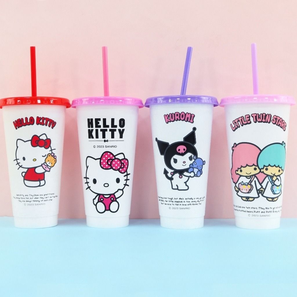 香港SHOP 【台灣代購】【台灣現貨】正版 Sanrio系列 冷變色吸管杯710ml, 傢俬＆家居, 廚具和餐具, 廚水杯、水壺 - Carousell