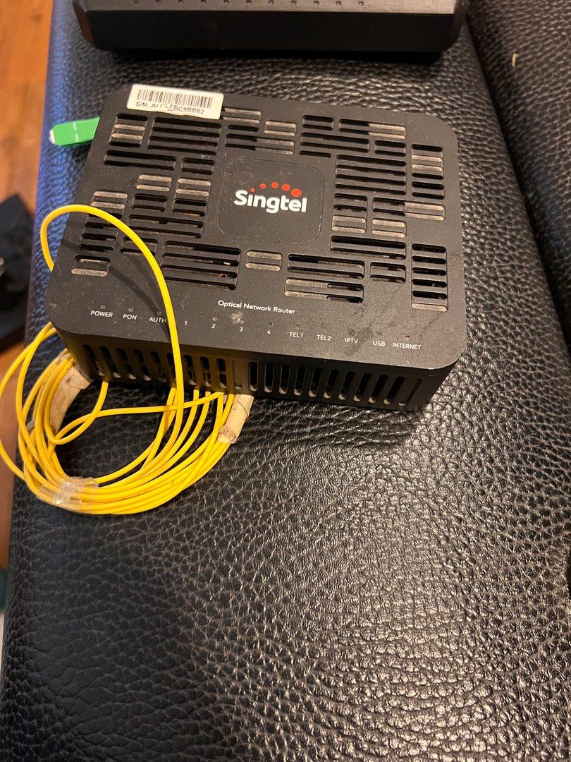 Singtel modem and optical cables, Computers & Tech, Parts & Accessories ...
