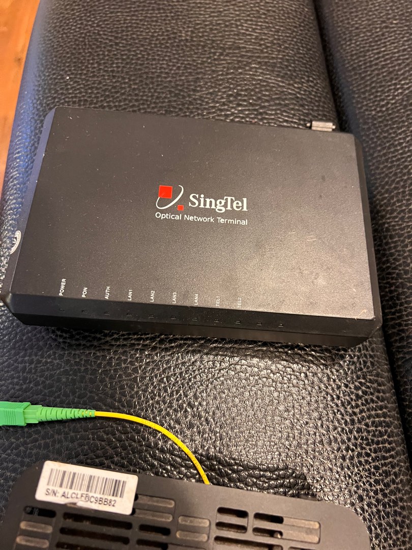 Singtel modem and optical cables, Computers & Tech, Parts & Accessories ...