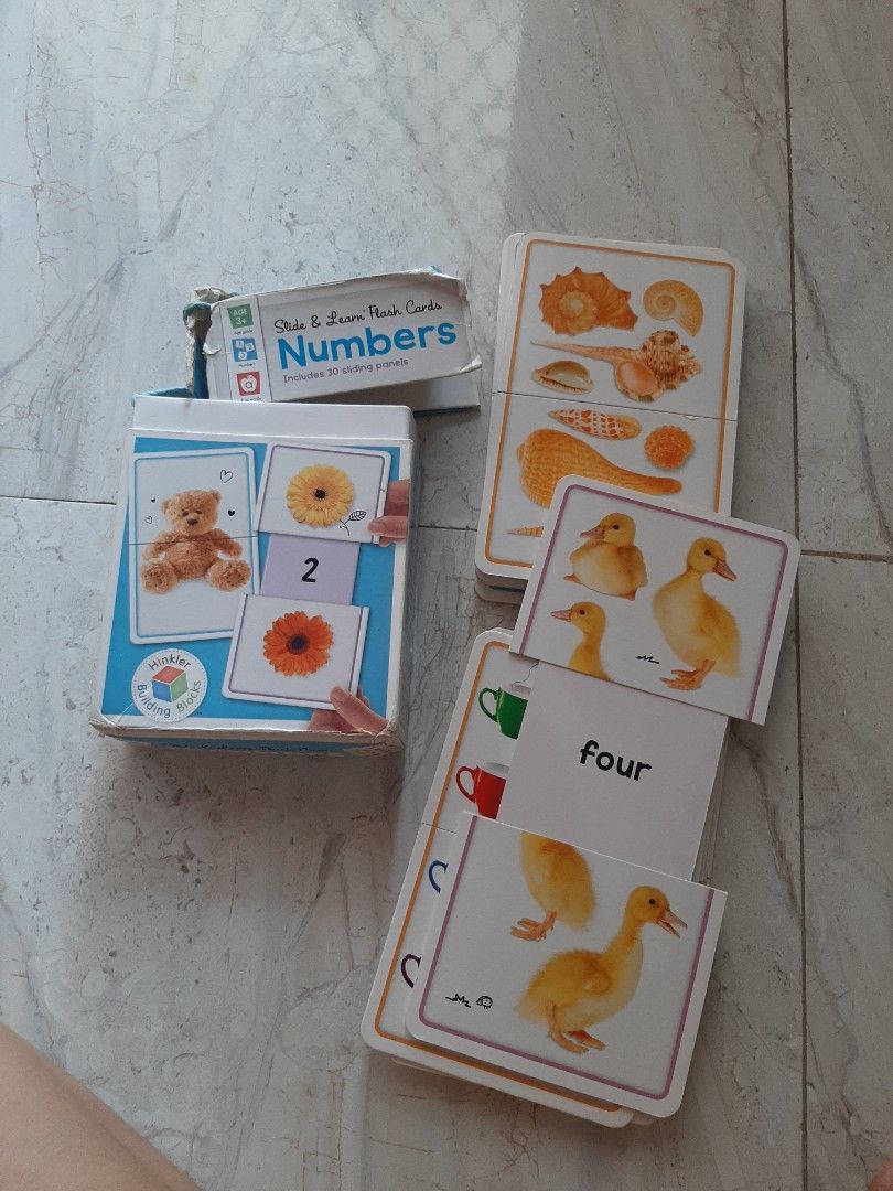 Slide & learn flashcard numbers, Toys & Collectibles, Permainan Papan ...