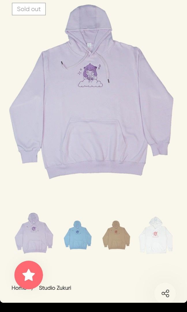 Studio Zukuri Purple Anya Hoodle, Women's Fashion, Coats, Jackets and ...