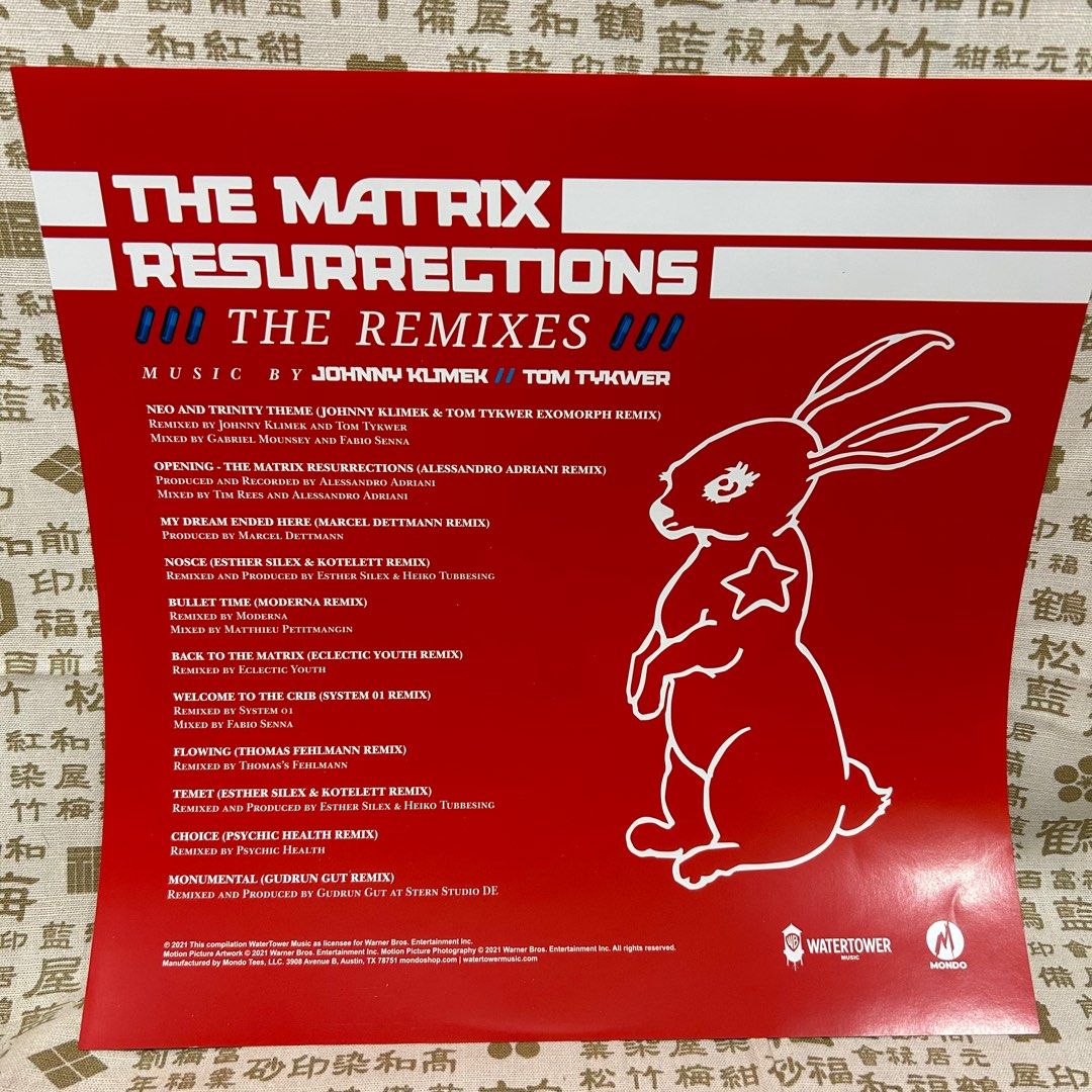 The Matrix Resurrections: The Remixes駭客任務: 復活-混音版 2LP, 書籍、休閒與玩具, 樂器、音樂 ...