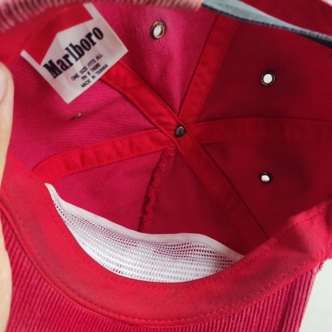 Topi MARLBORO Vintage Caps Original Rare item, Fesyen Pria, Aksesoris ...