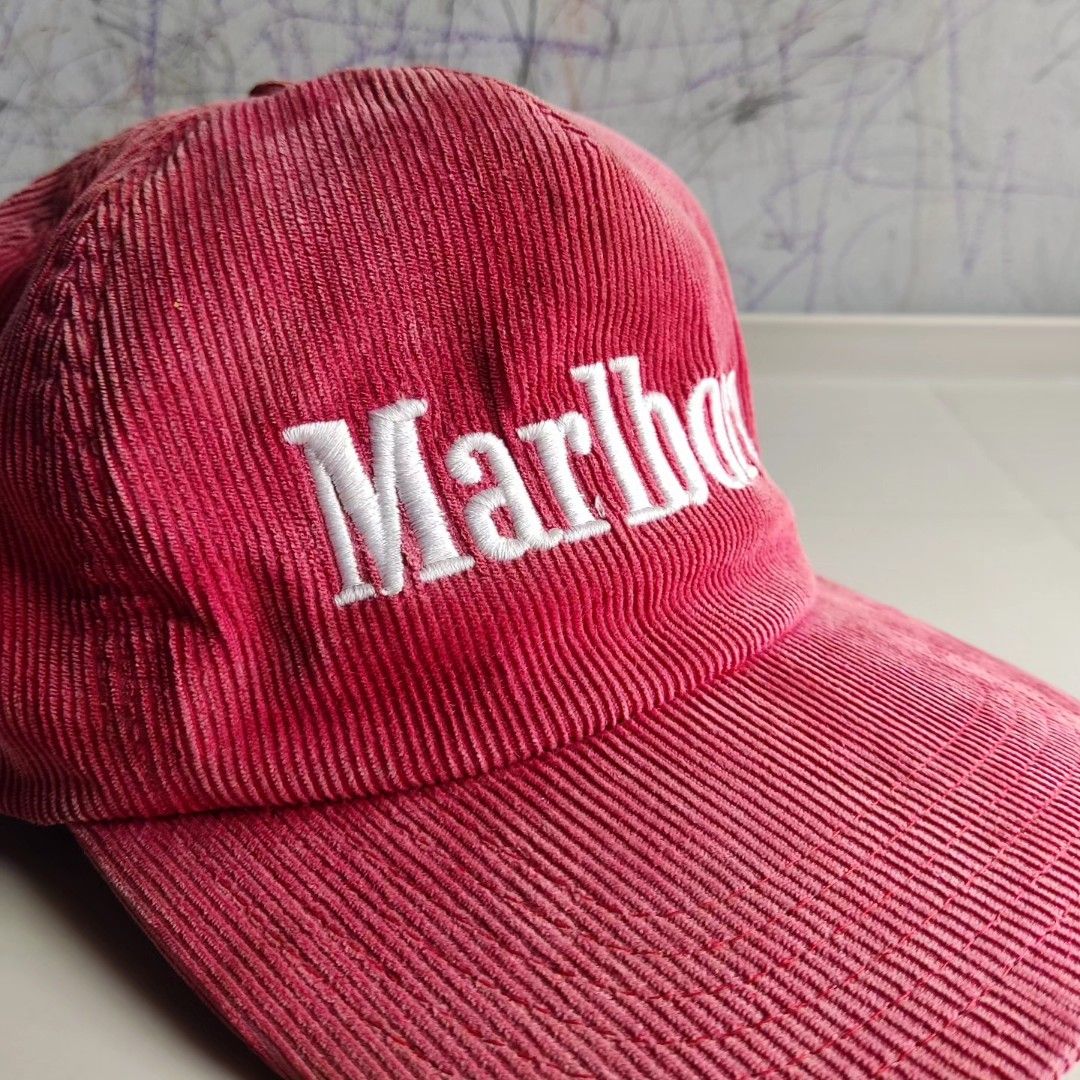 Topi MARLBORO Vintage Caps Original Rare item, Fesyen Pria, Aksesoris ...
