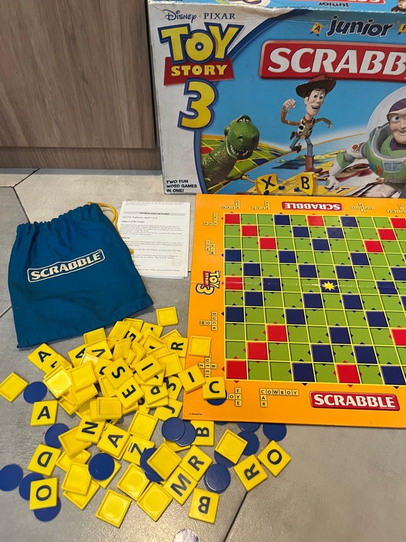 toy story junior scrabble, Toys & Collectibles, Permainan Papan & Kartu ...